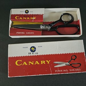 Vintage 1960's Red Canary 8" Pinking Shears - Etsy