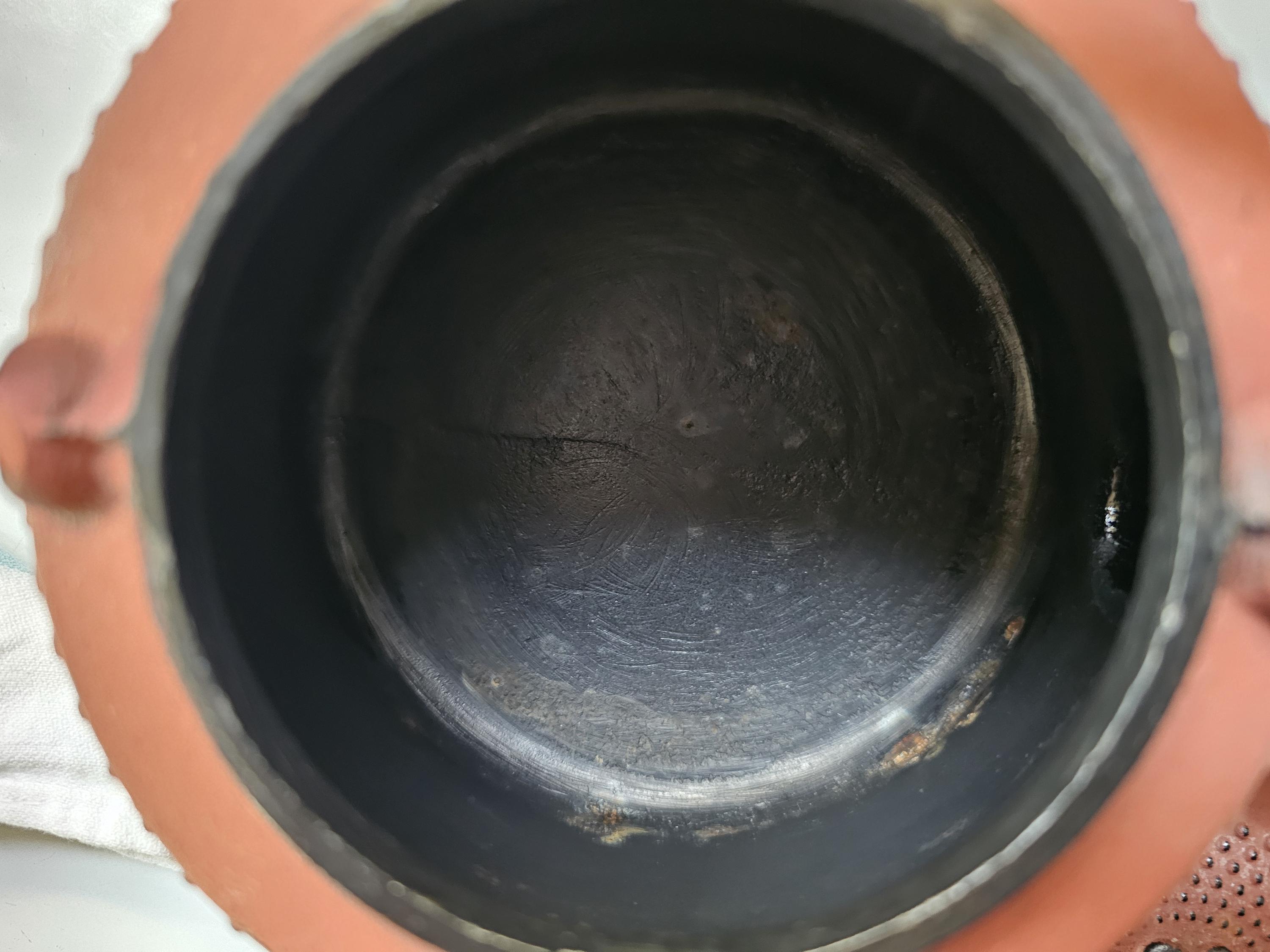 Vintage Japanese Style Red Cast Iron Teapot 2.5 Cup With Enameled ...