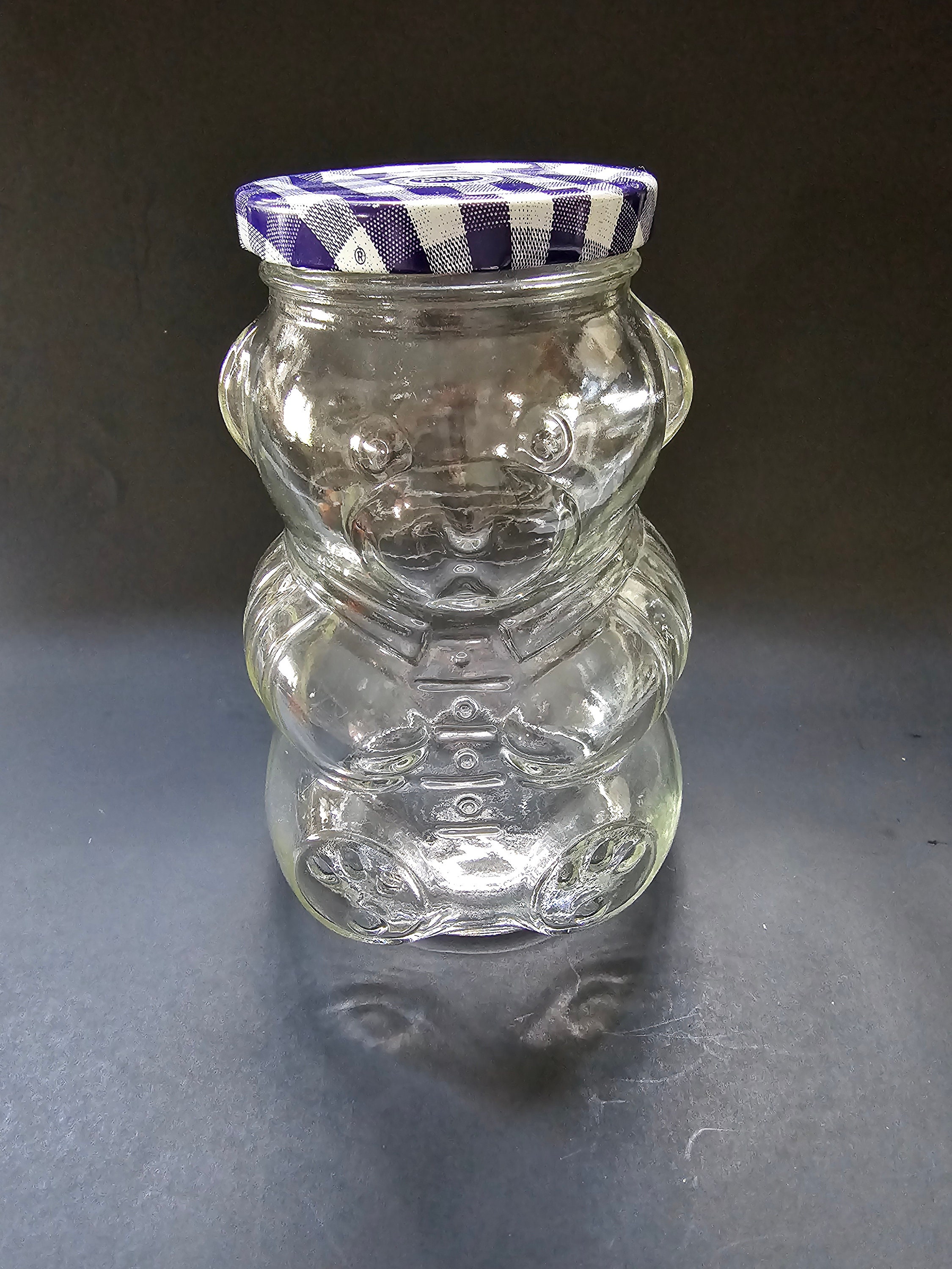Vintage 1980s Kraft Foods Teddy Bear Glass Jar With Lid - Etsy