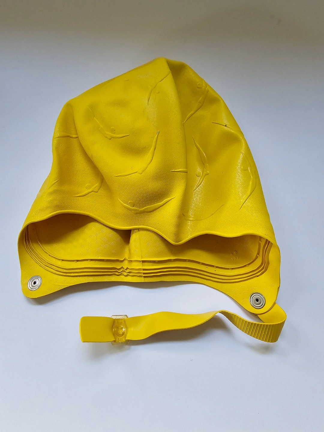 Vintage Janzen Yellow Swim Cap - Etsy