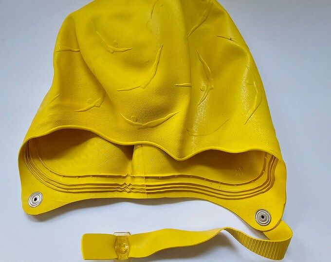Vintage Janzen Yellow Swim Cap - Etsy