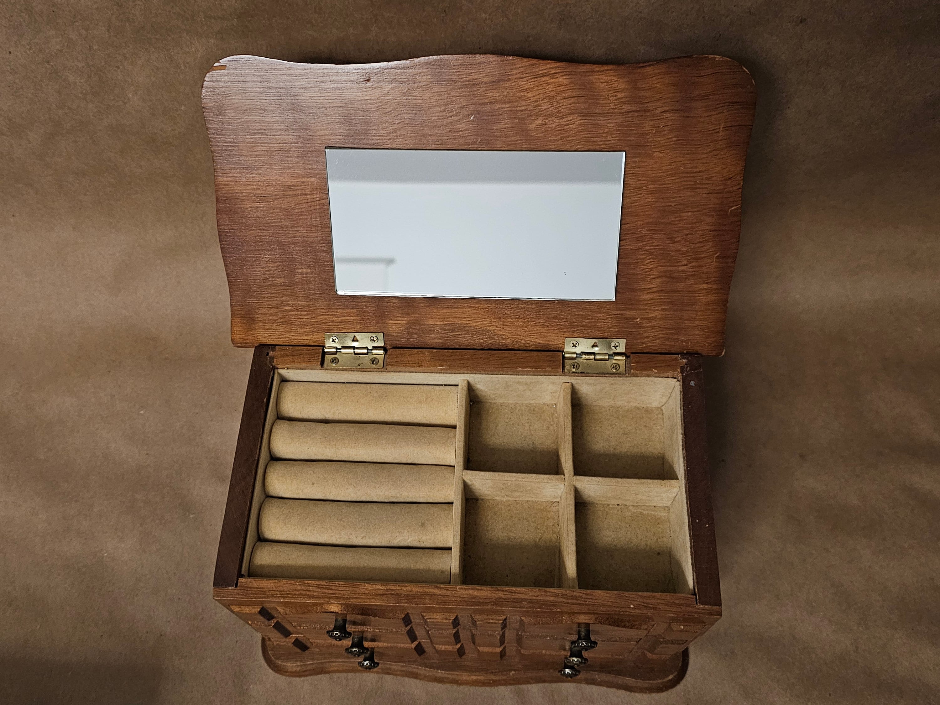 Centurion Wood Jewelry Box With Mirror. Wind-up Music Box Plays "love ...