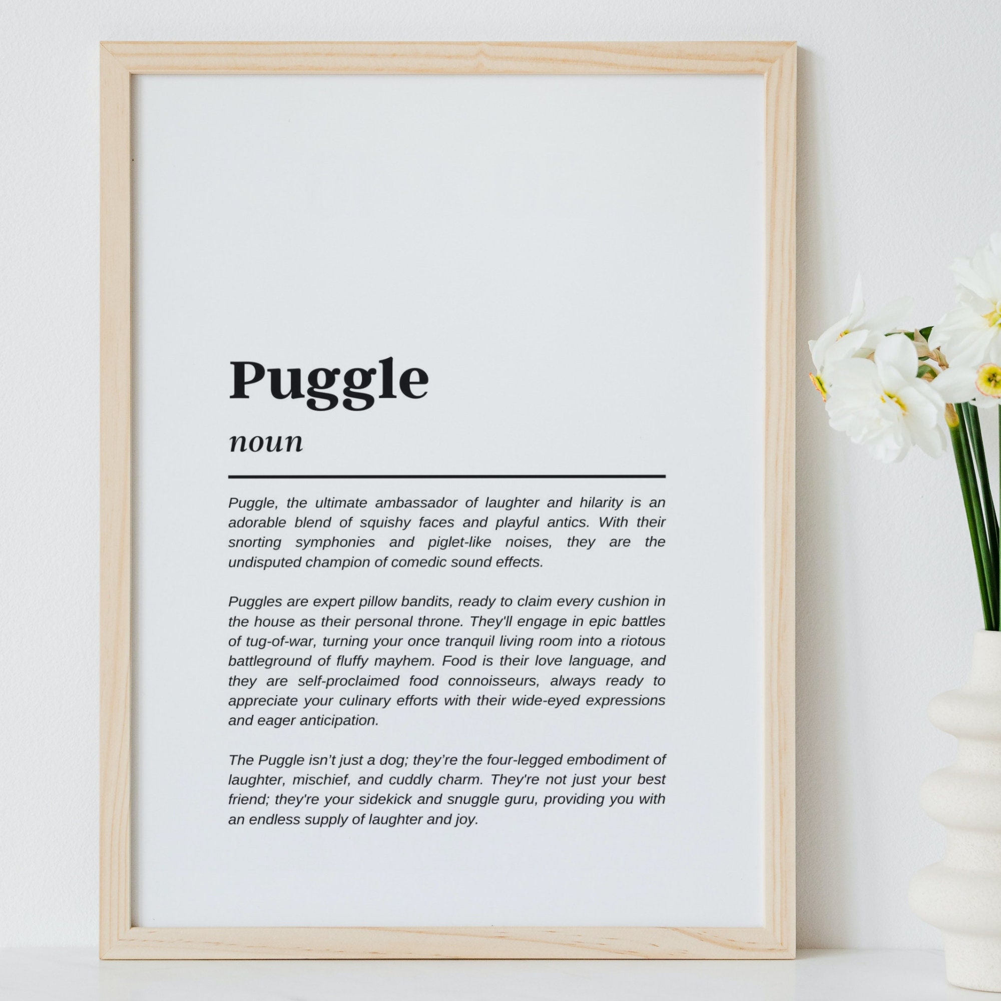 Puggle Puggle Funny Definition Print Digital Download - Etsy