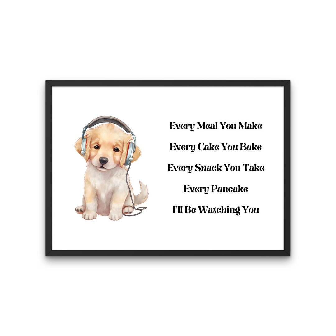 Golden Retriever, Golden Retriever Watching You Print, Dog Mom Gift ...
