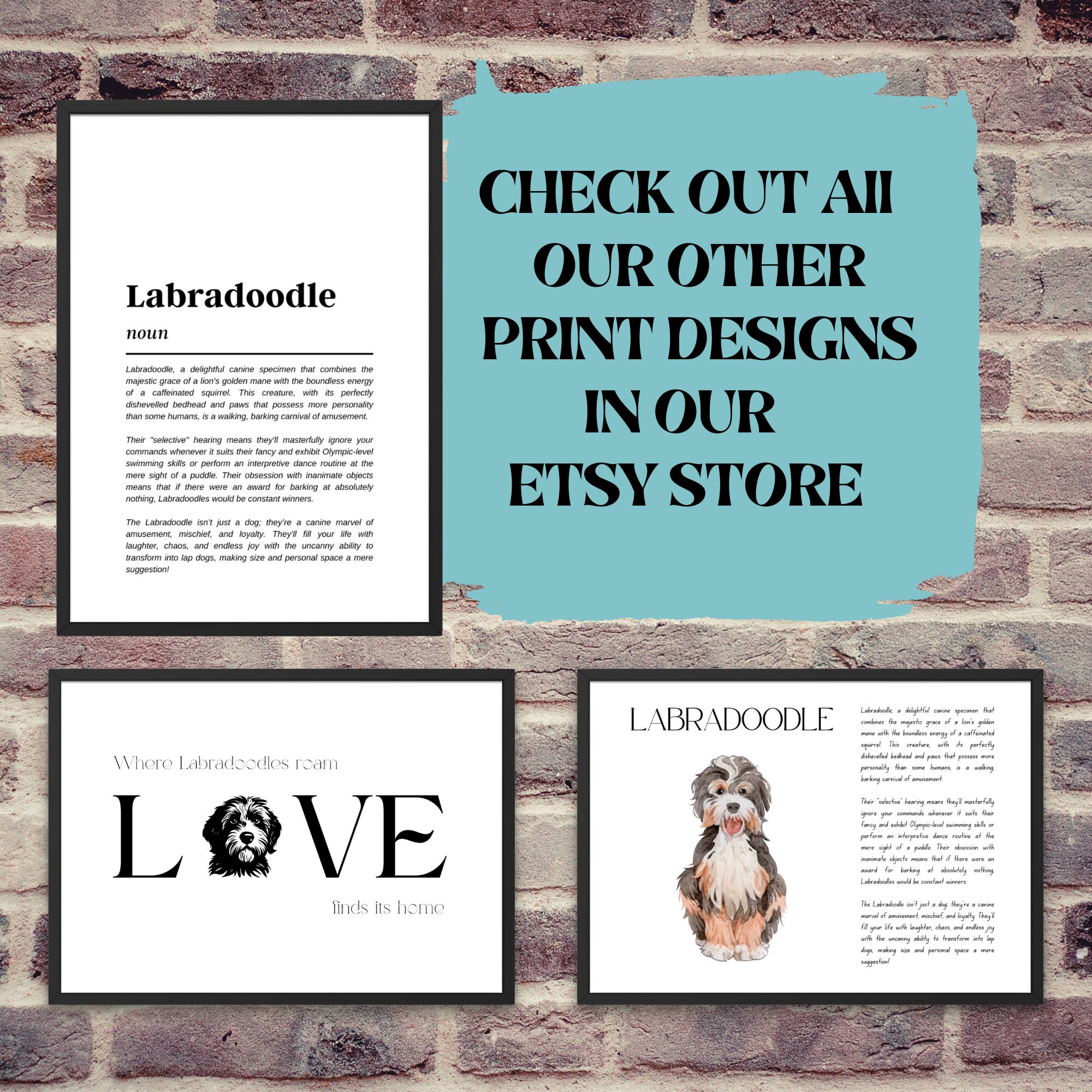 Labradoodle, Labradoodle Funny Poem Print, Labradoodles, Labradoodle ...