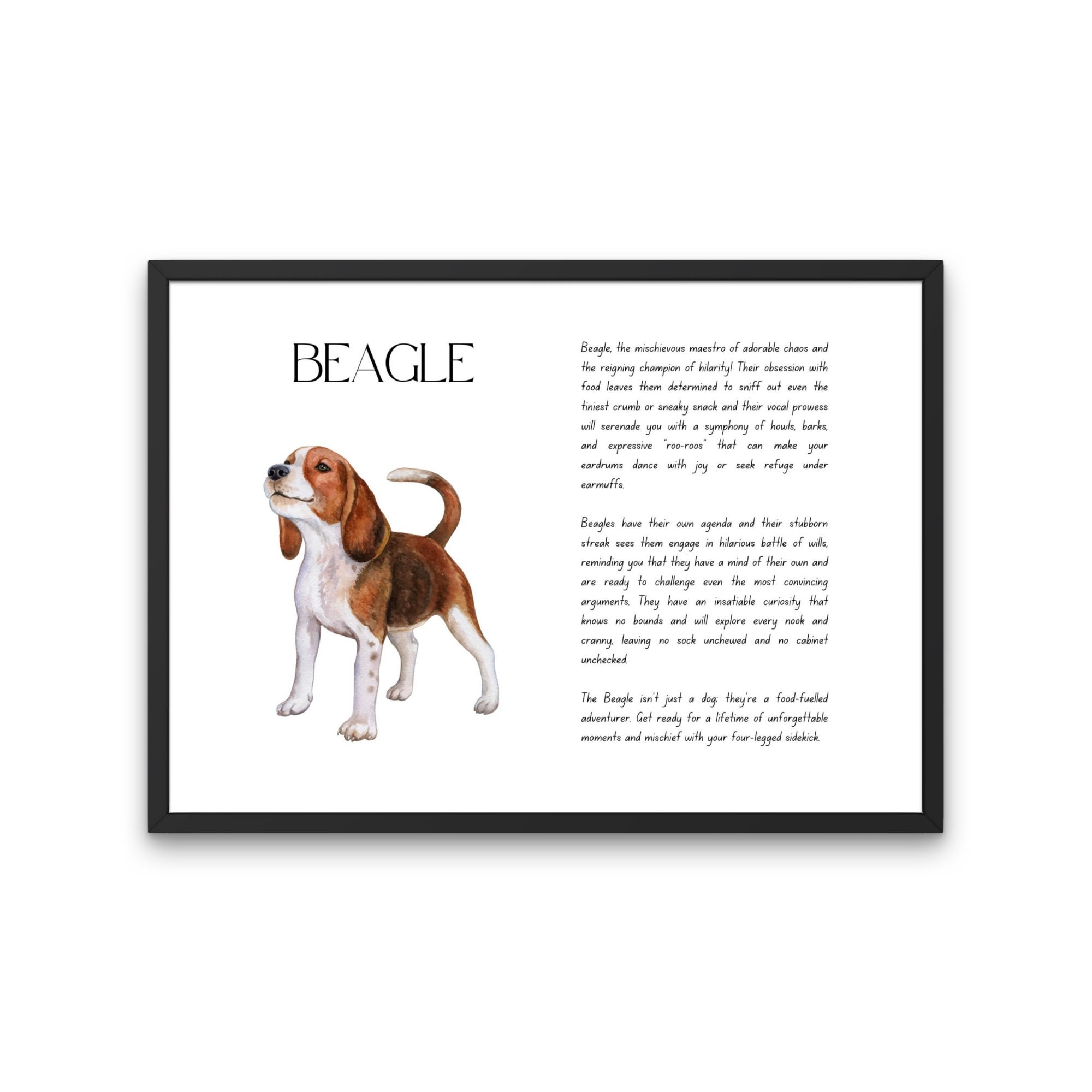 Beagle Beagle Funny Definition Print Beagle Dad Gift Beagle - Etsy