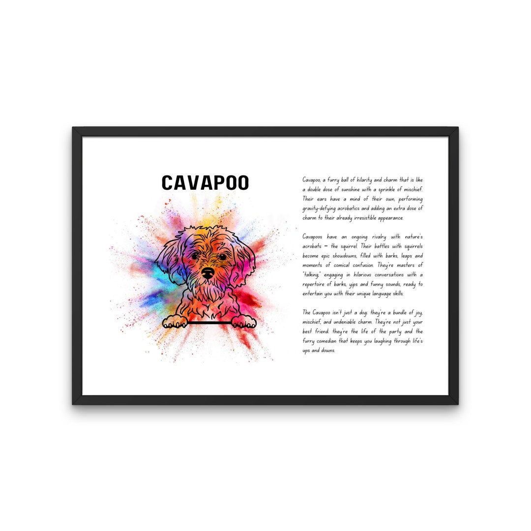Cavapoo, Cavapoo Funny Definition Print, Dog Mom Gift, Gift for Dog ...