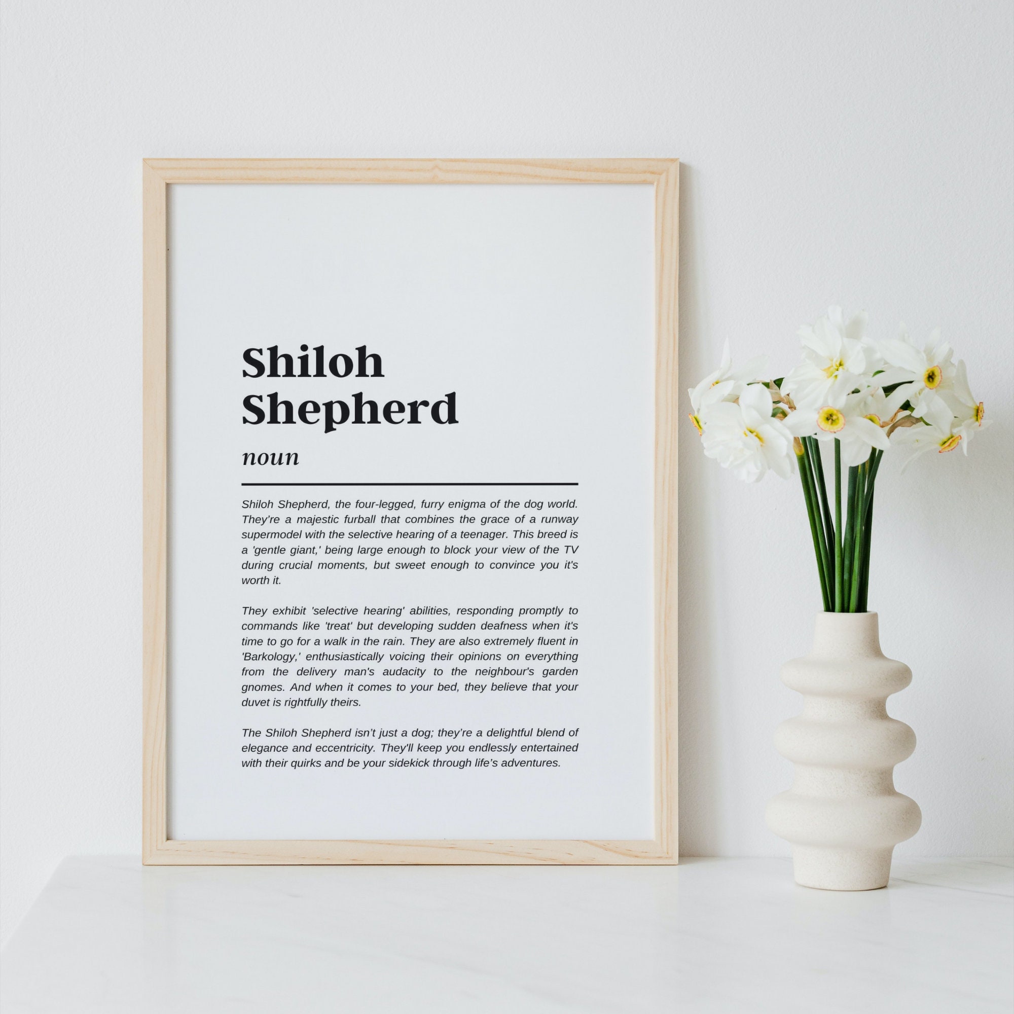 Shiloh Shepherd, Shiloh Shepherd Funny Definition Print, Shiloh, Shiloh ...
