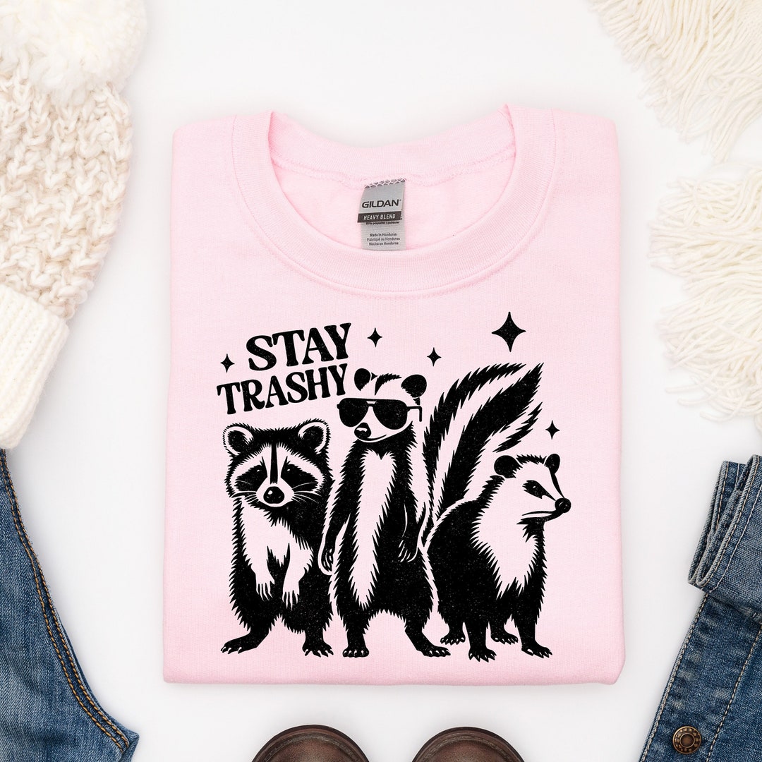 Stay Trashy Png Svg, Retro Funny Raccoon Png, Oppossom Mug Png, Trash ...