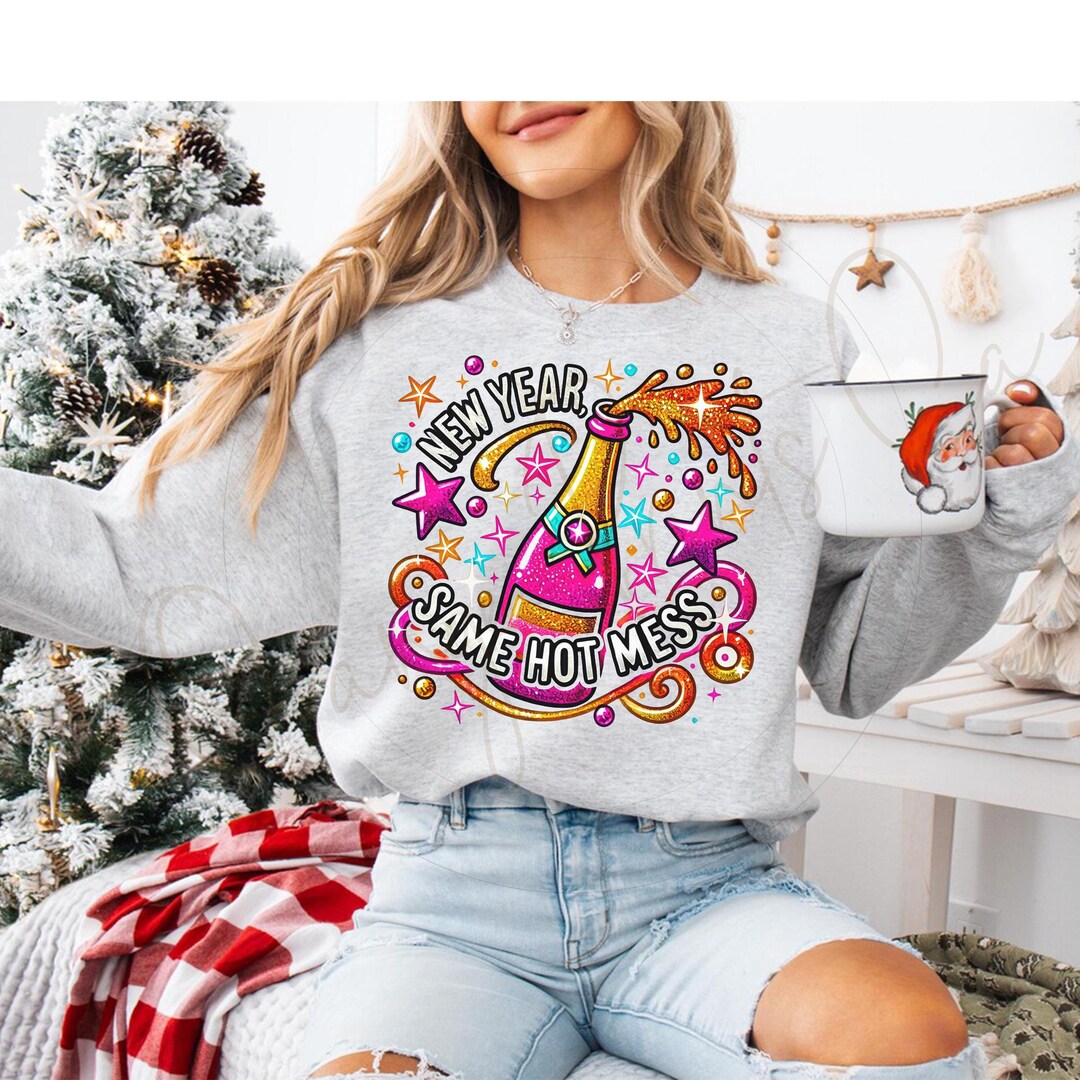New Year Hot Mess PNG, Funny Drinking Png, Sparkling Wine Png, Alcohol ...