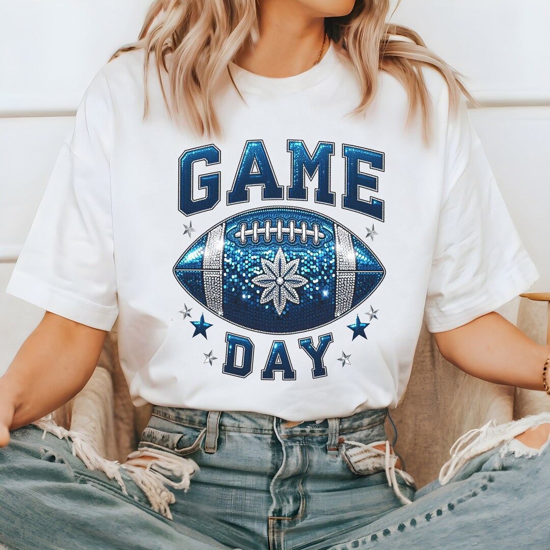 Game Day Png, Sequins Football Png, Football Season Glitter Sublimation ...