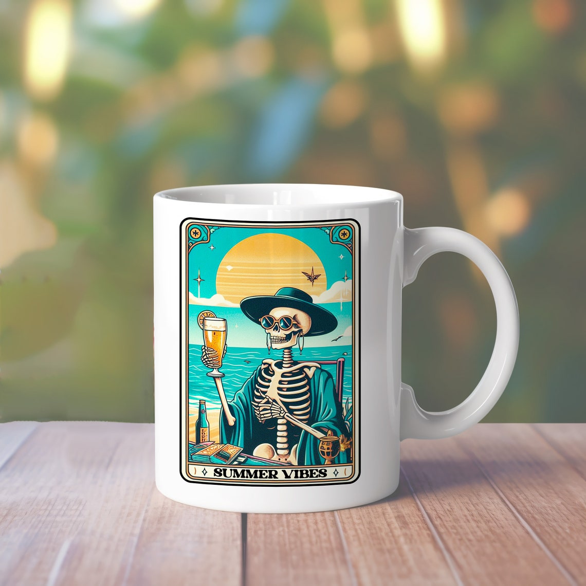 Tarot Card Summer Vibes PNG, Summer Beach Vacation Png, Tropical ...