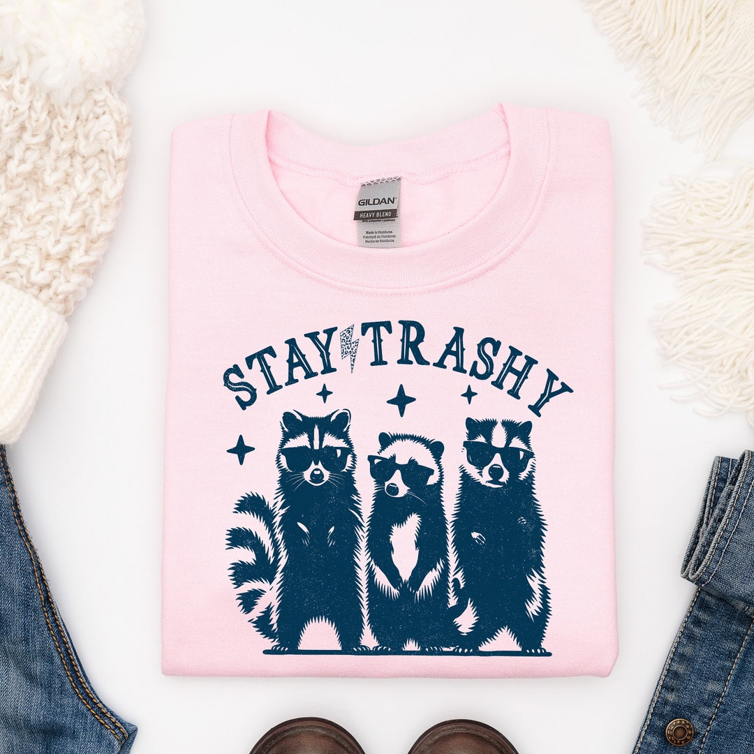 Stay Trashy Png Svg, Retro Funny Raccoon Png, Oppossom Mug Png, Trash ...