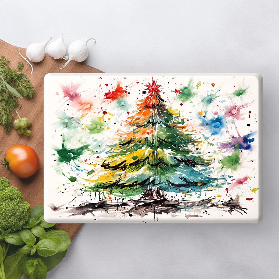 Christmas Tree Cutting Board PNG, Pine Tree Cutting Board Template ...