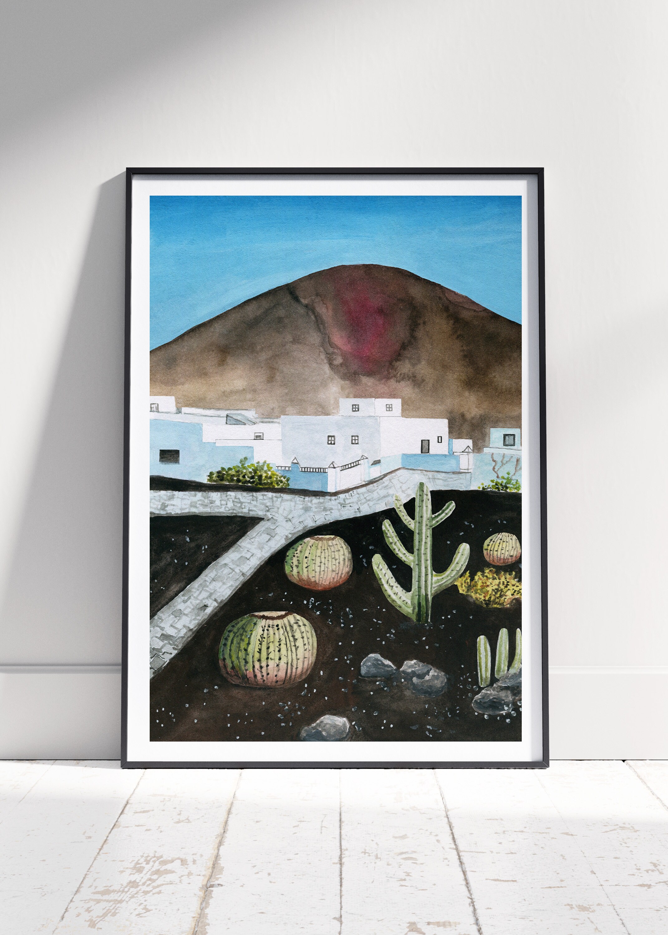 Lanzarote Printable Art, Canary Islands Digital Print, Spain Travel ...