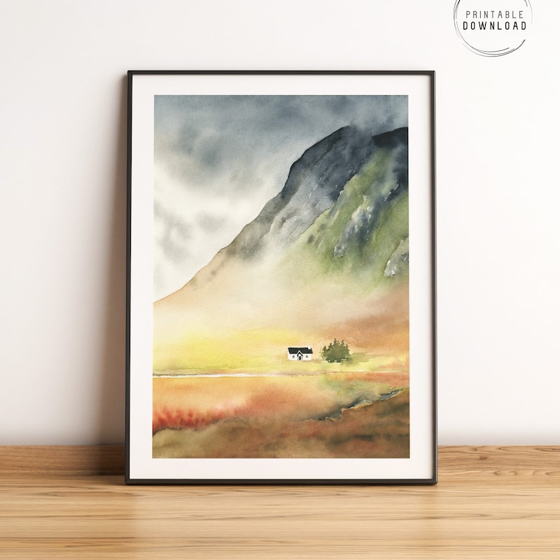 White Glencoe Art - Etsy