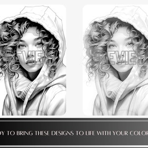 4 Color Effects Coloring Pages Adult Coloring Digital Download PDF ...
