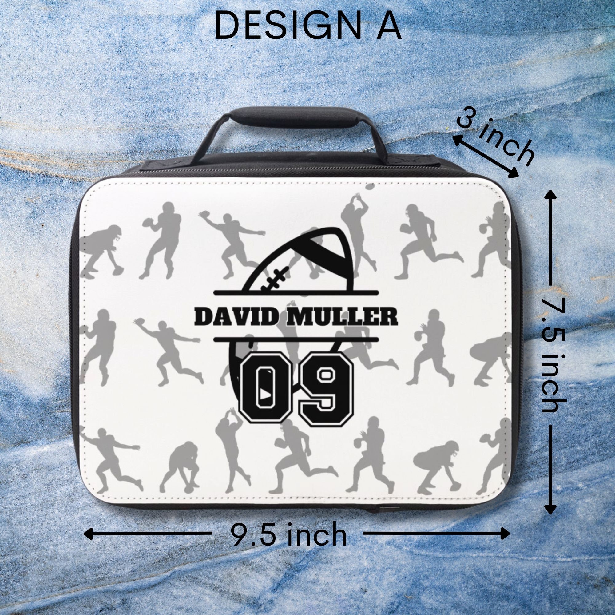 Football Lunch Box, Football Lunch Bag, Football Lunch Tote ...