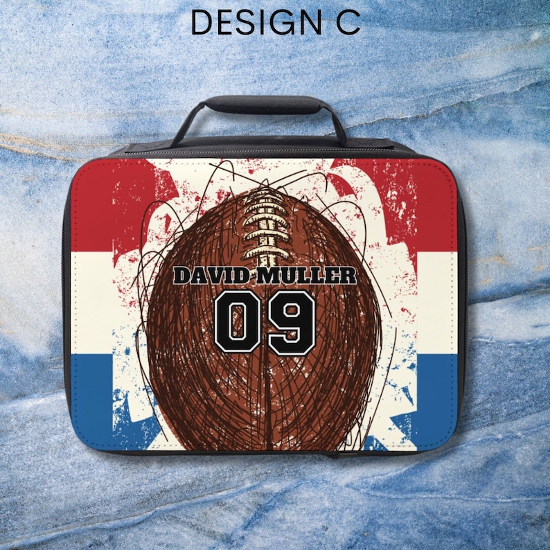 Football Lunch Box, Football Lunch Bag, Football Lunch Tote ...