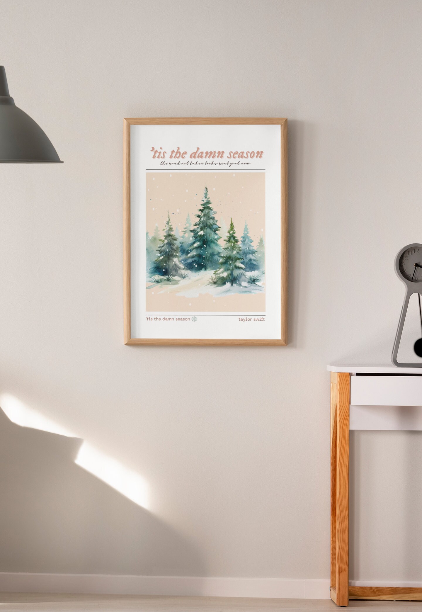 Watercolor 'Tis The Damn Season TS Evermore Eras Tour Poster sold by ...