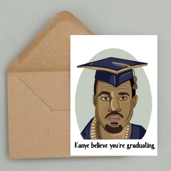 Kanye Card Graduation - Etsy