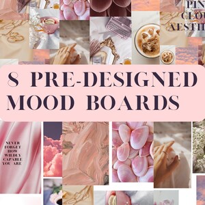 Pink Clouds Vibe Vision Board Bundle - Etsy