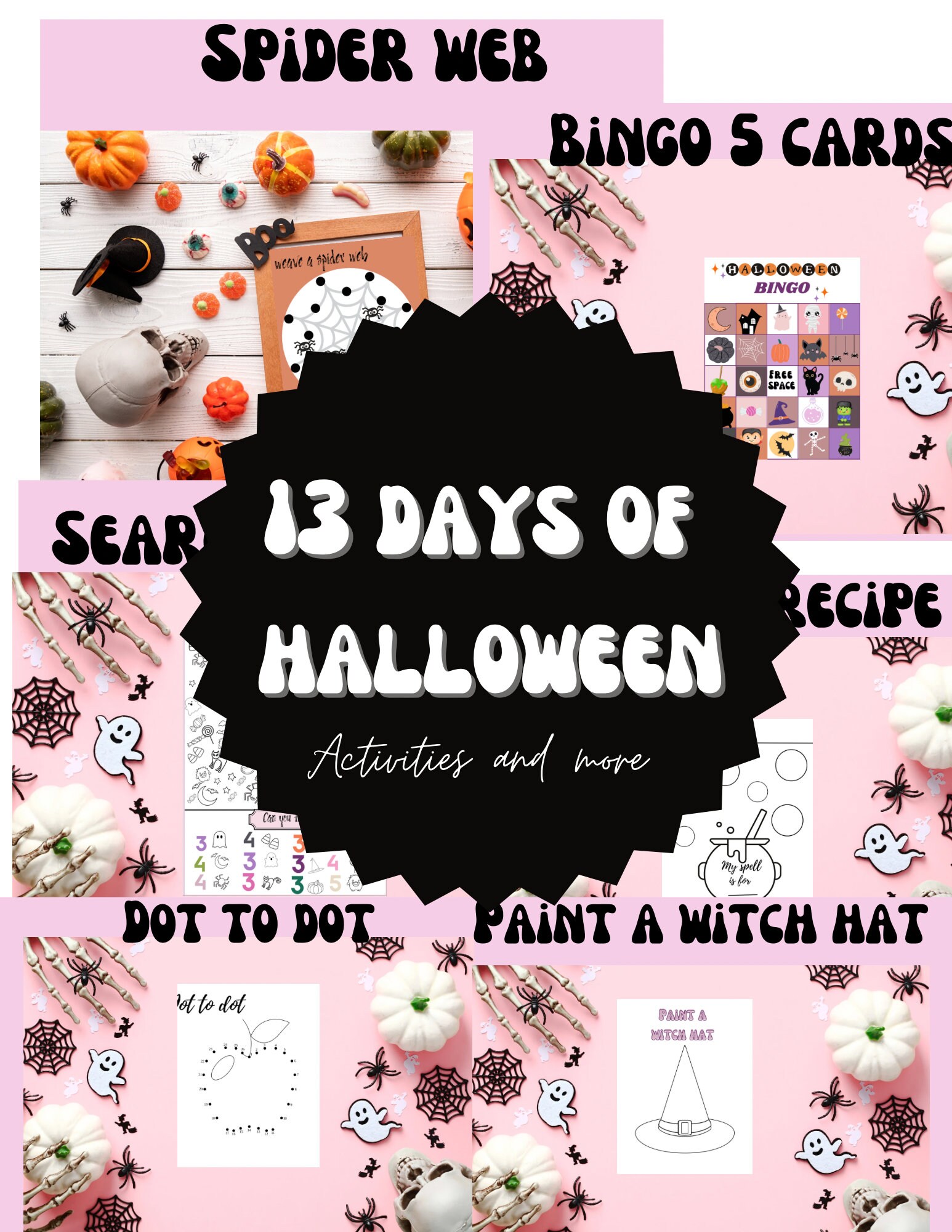 13 Days of Halloween (activity Bundle) - Etsy