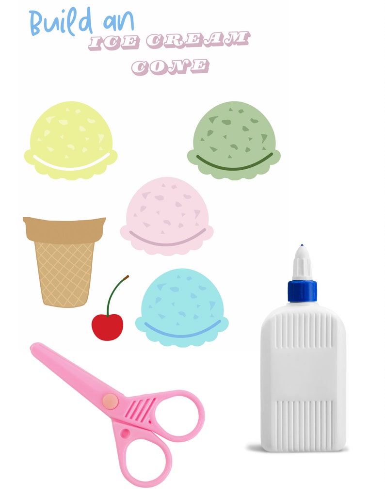 Build an Ice Cream Cone (instant Download) - Etsy Australia