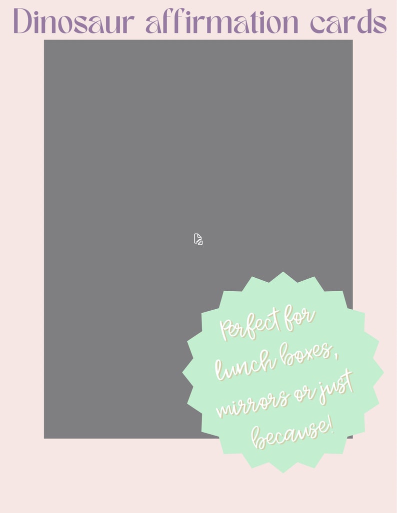 Dinosaur Affirmation Cards instant Download - Etsy