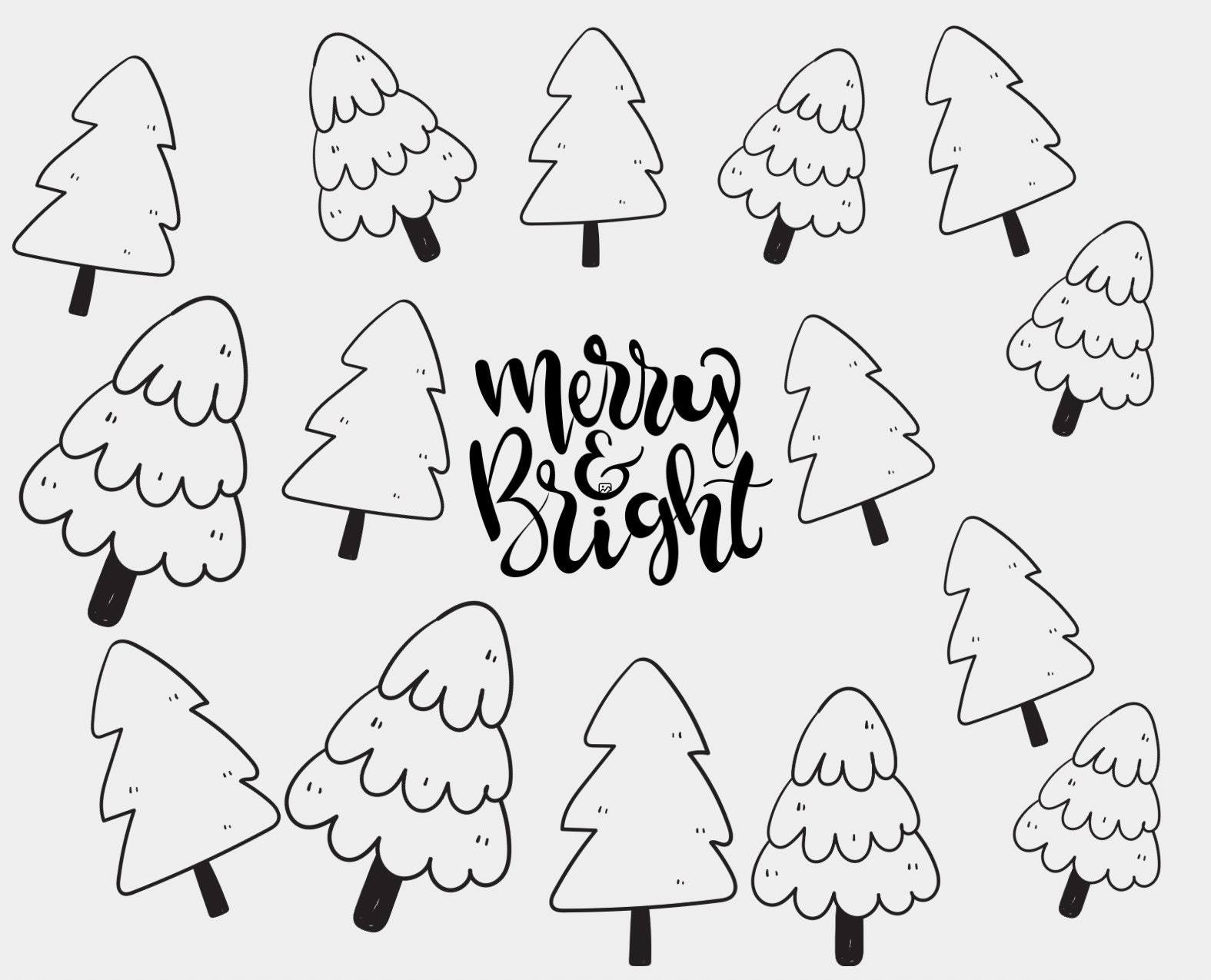 Print and Color Your Own Christmas Cards (easy) - Etsy
