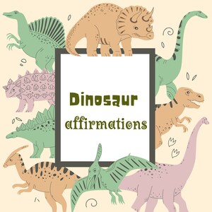Dinosaur Affirmation Cards (instant Download) - Etsy