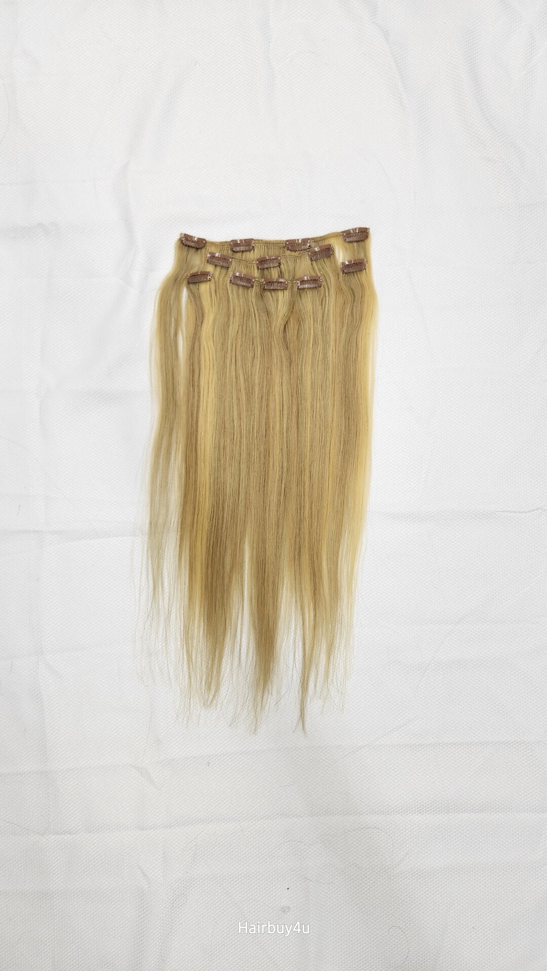 22 5pcs Clip Hair Wig Long Layered Closure Lace Light Blonde - Etsy