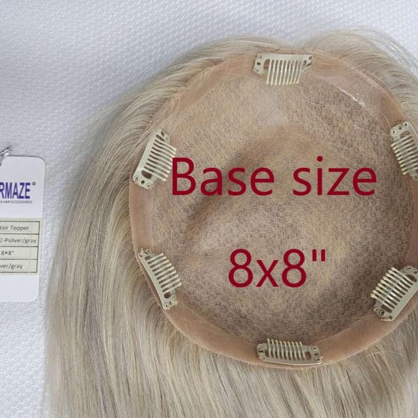 White Hair Topper - Etsy