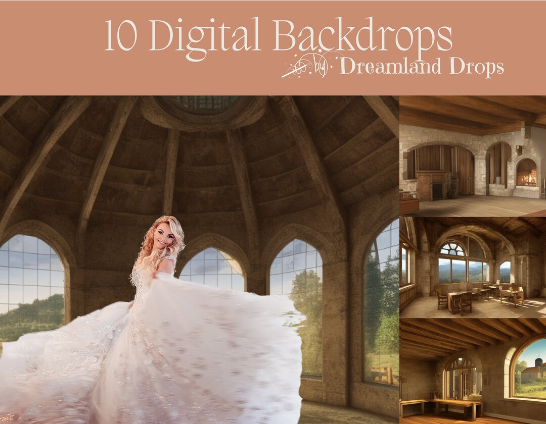 Storybook Backdrop Cottage Decor for Photographers Easy - Etsy