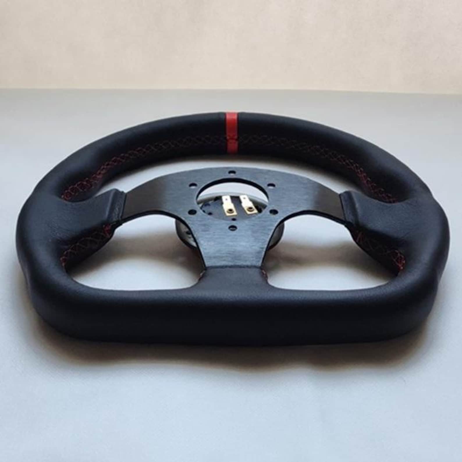 MOMO Leather D Shape Street Sport Steering Wheel 320mm 12.5in BRLRR - Etsy