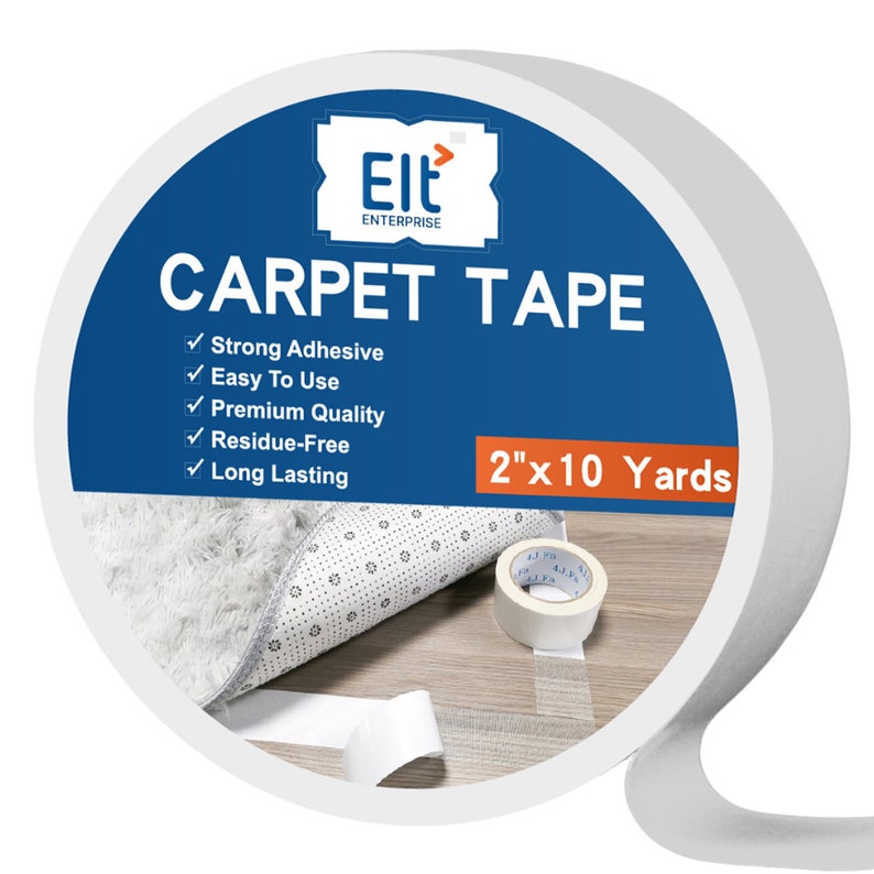 Eit Double Sided Carpet Tape White Area Rugs Removable Multi-purpose ...