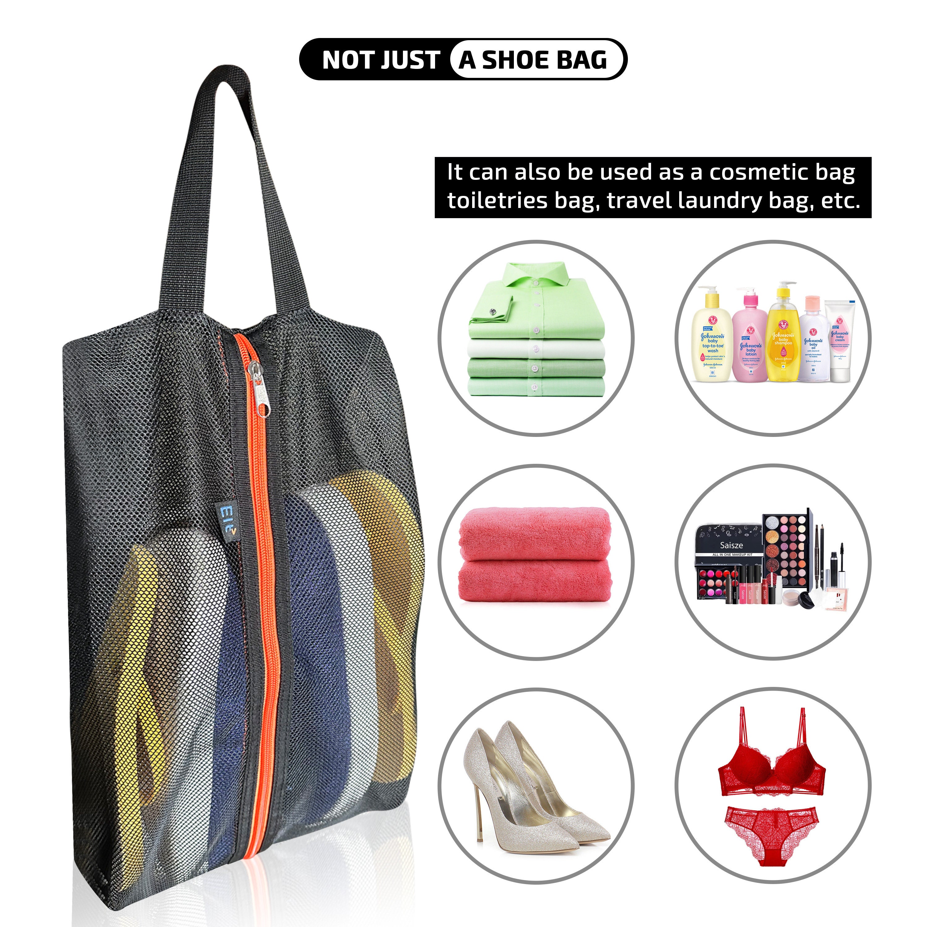 Eit Mesh Shoe Bag - Store Your Shoe Pair, Perfect for Traveling and ...
