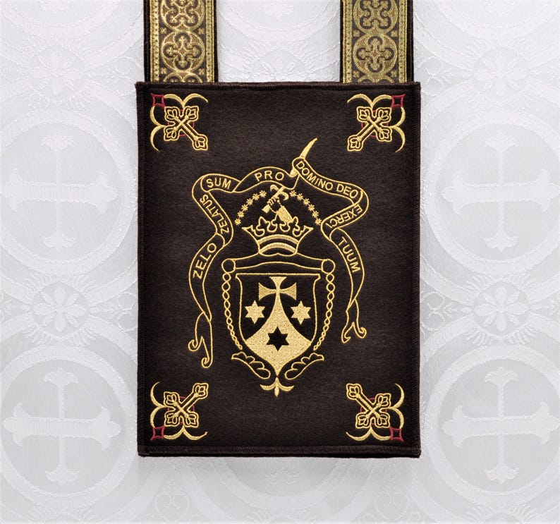 Our Lady of Mount Carmel Vintage Crest 7.75” X 10.25" XL Ceremonial ...