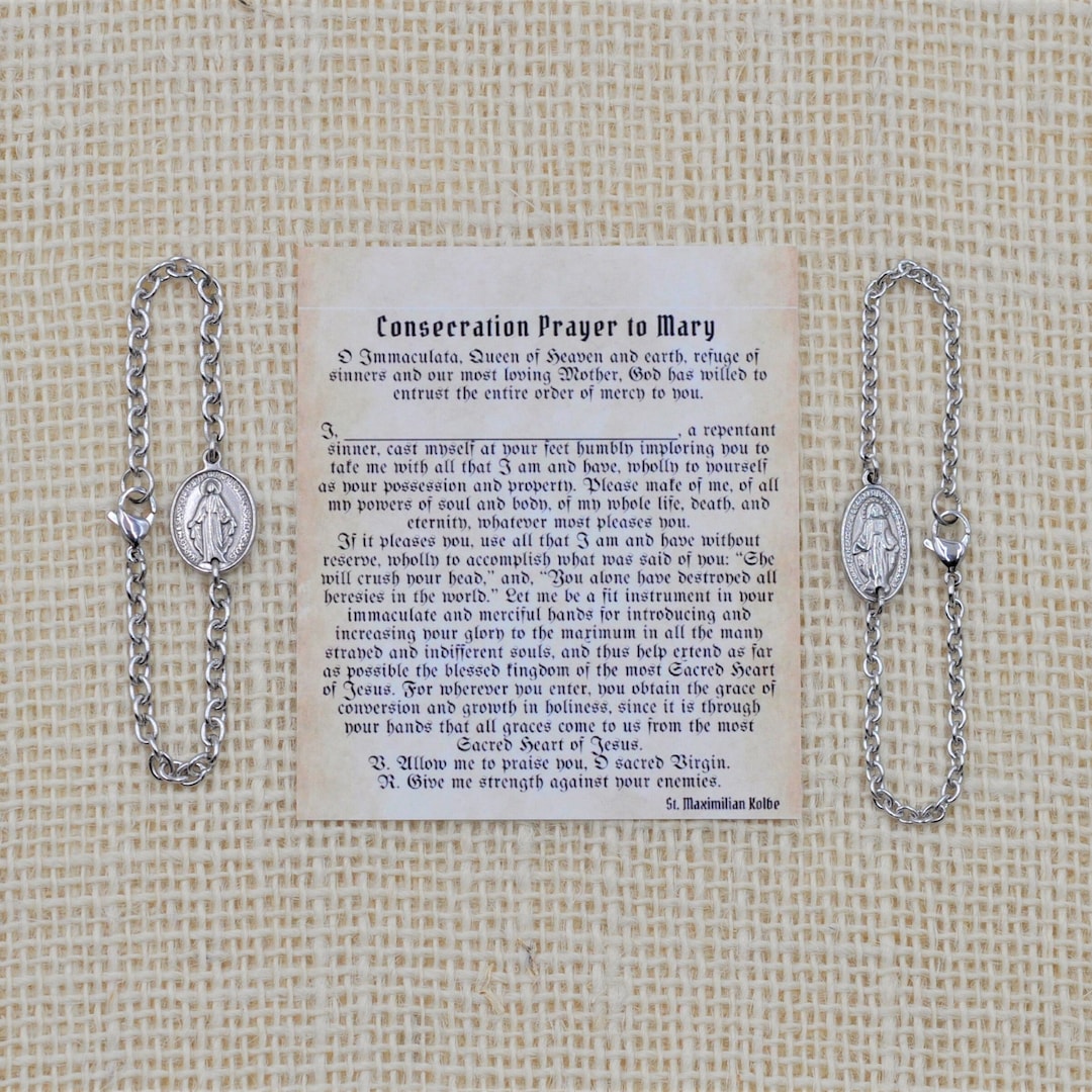 Women's 100% Stainless Steel Consecration to Jesus Through Mary ...
