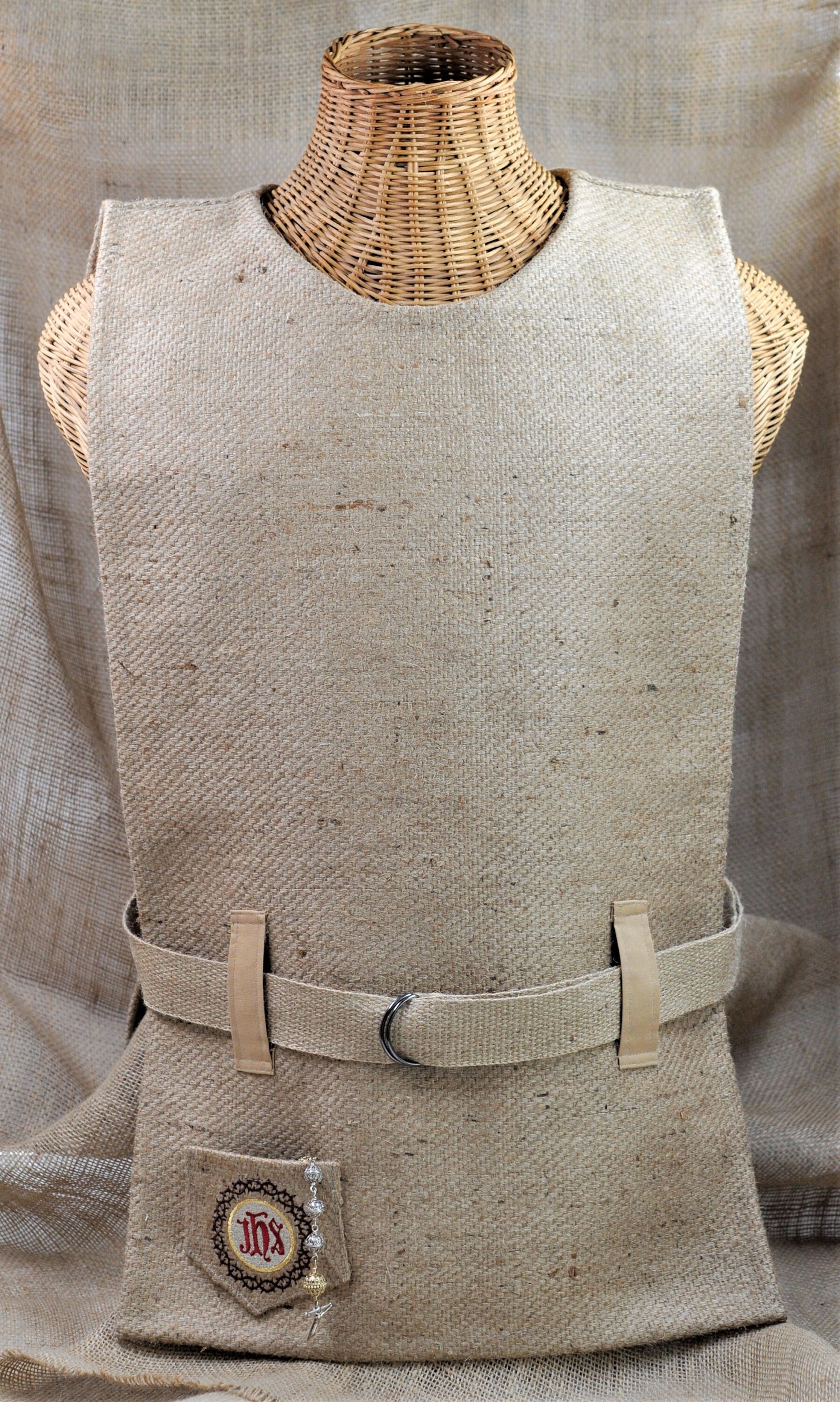 JHS Christian Sackcloth Hair Shirt Cilice With Rosary - Etsy