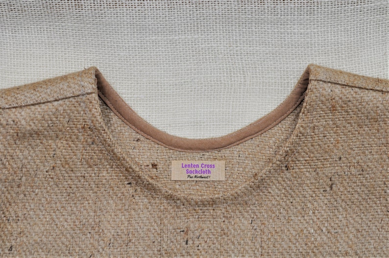 Lenten Cross Christian Sackcloth, Hair Shirt, Cilice With Rosary Pocket ...