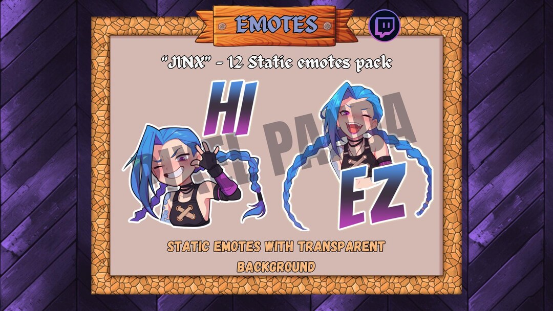 JINX Emotes: Chaotic Twitch & Discord Emotes (digital Download) - Etsy