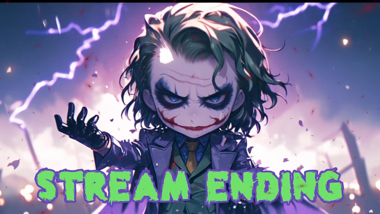Joker Animated Twitch Overlay: Starting Soon, BRB Screens (digital ...