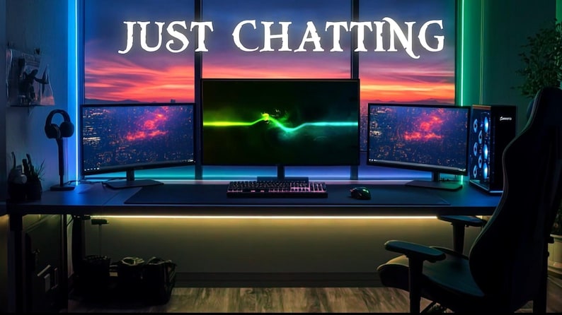 RGB Gaming Overlay Pack | 4 Animated Screens - Starting Soon, BRB, Just ...