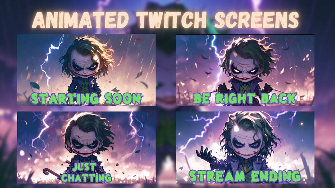 Starting Soon Screen| Twitch Overlay | Be Right Back | Stream Overlay ...