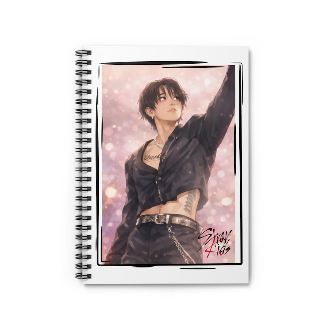 Kpop STRAY KIDS 'han Jisung' Anime Notebook | Spiral Ruled Journal ...