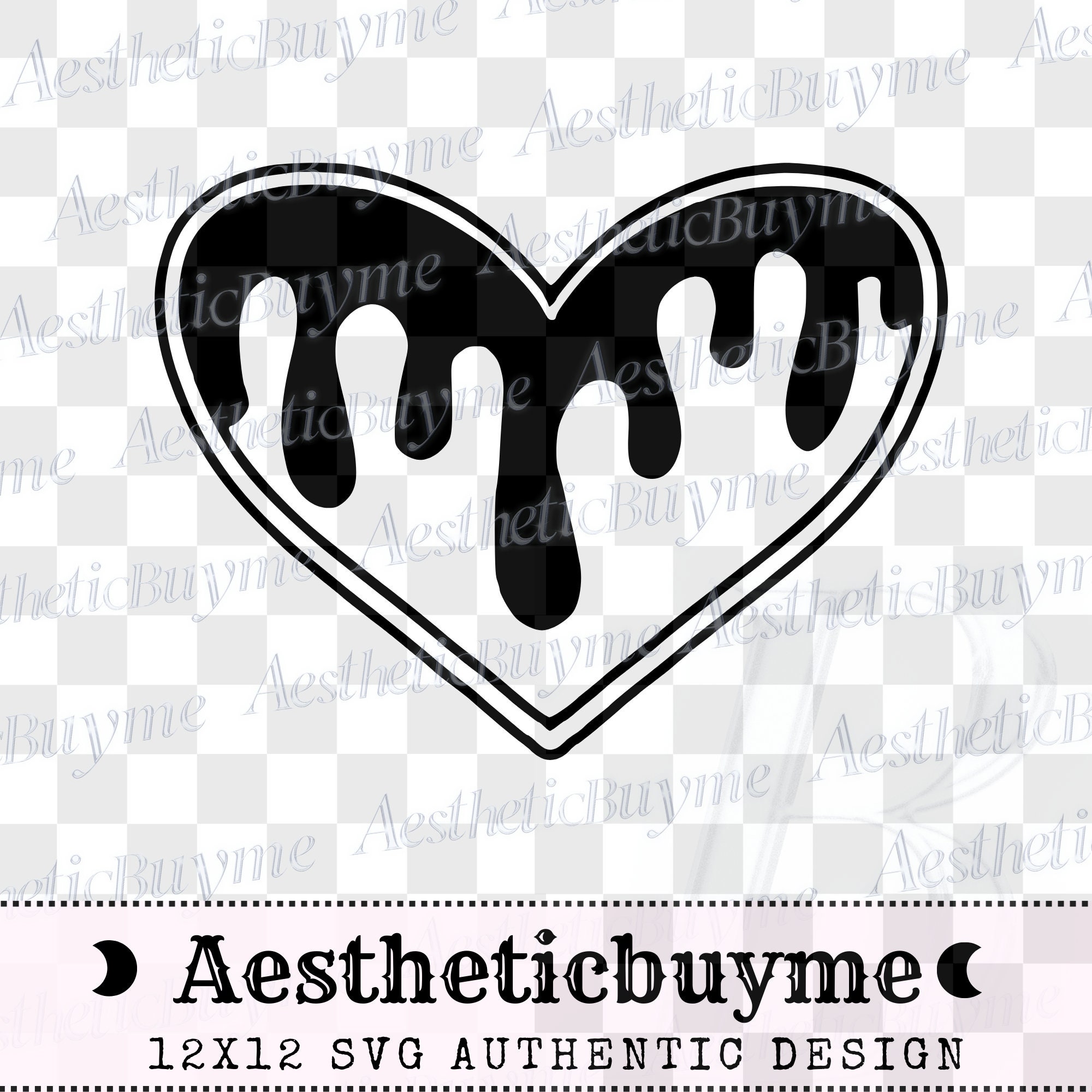 Melting Heart SVG/PNG TRANSPARENT Background • Easy Digital Download ...