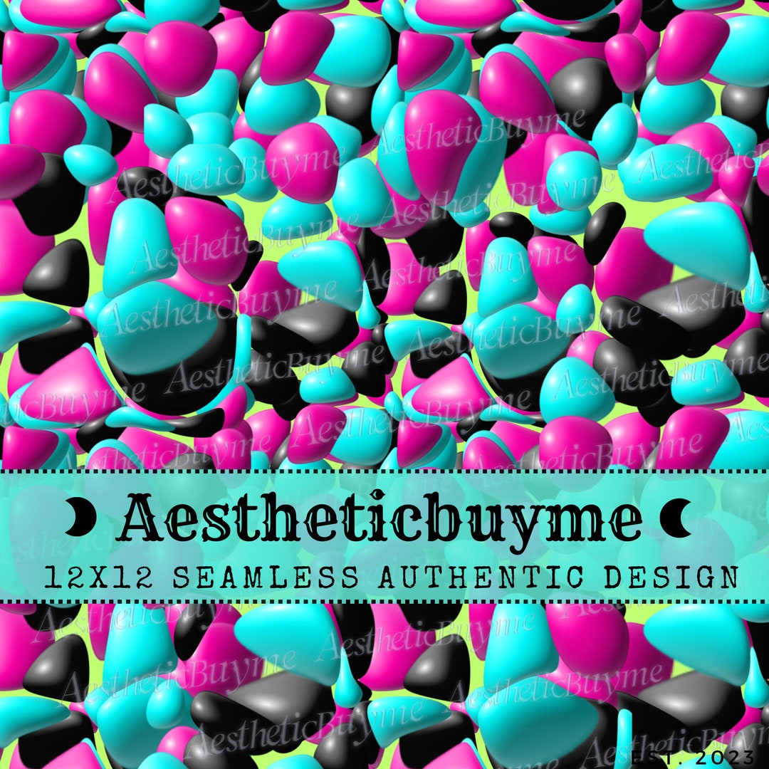 Retro Modern Day 2d Design Seamless Pattern , Sublimated 12x12 Pdf - Etsy