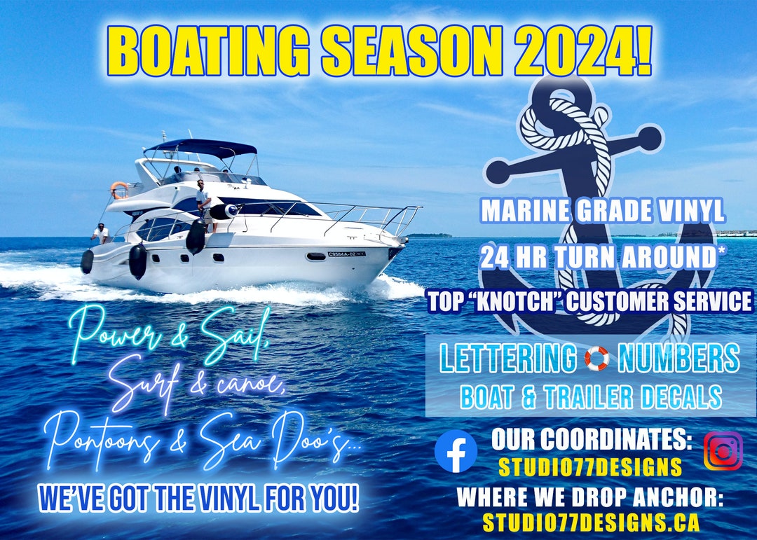 Watercraft Registration Numbers - Etsy