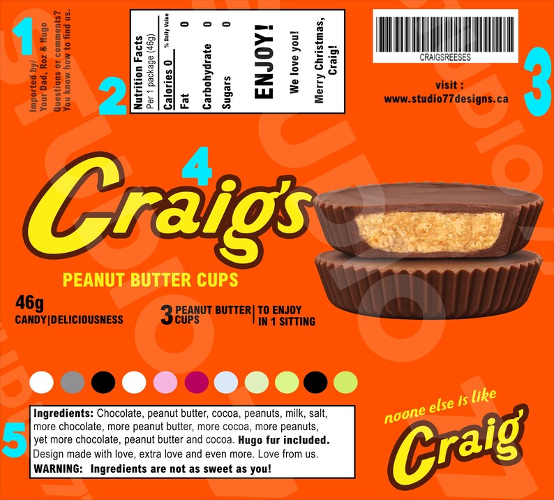 Reese's Mockup Chocolate Bar Wrapper - Etsy
